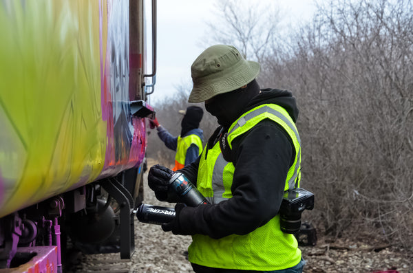 Steel Team 6 (ST6) SANTO x EMTE x ANTY - Chicago Train Graffiti Photos ...