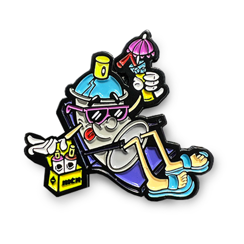 Fun In The Sun Enamel Pin Sprayplanet